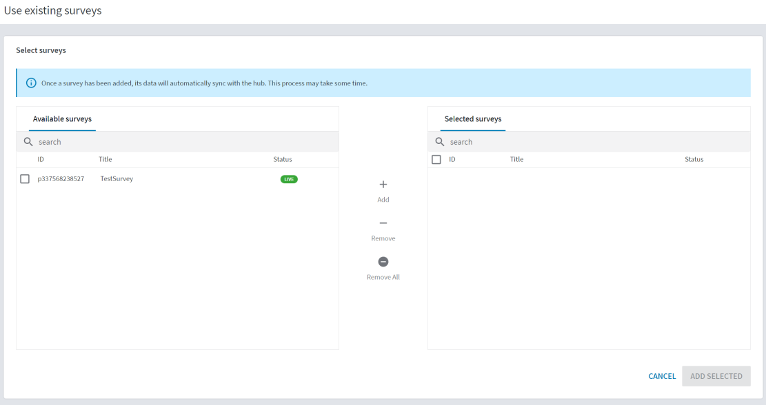 Adding a Survey to the Hub – SmartHub
